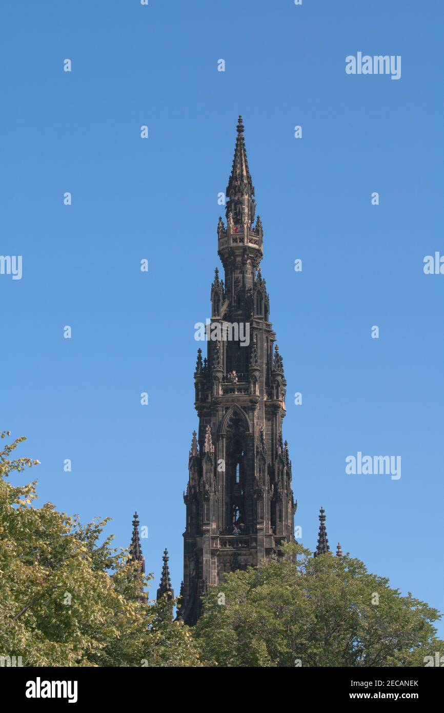 The Scott Monument, by Princes Street, Edinburgh, Scotland Stock Photo ...
