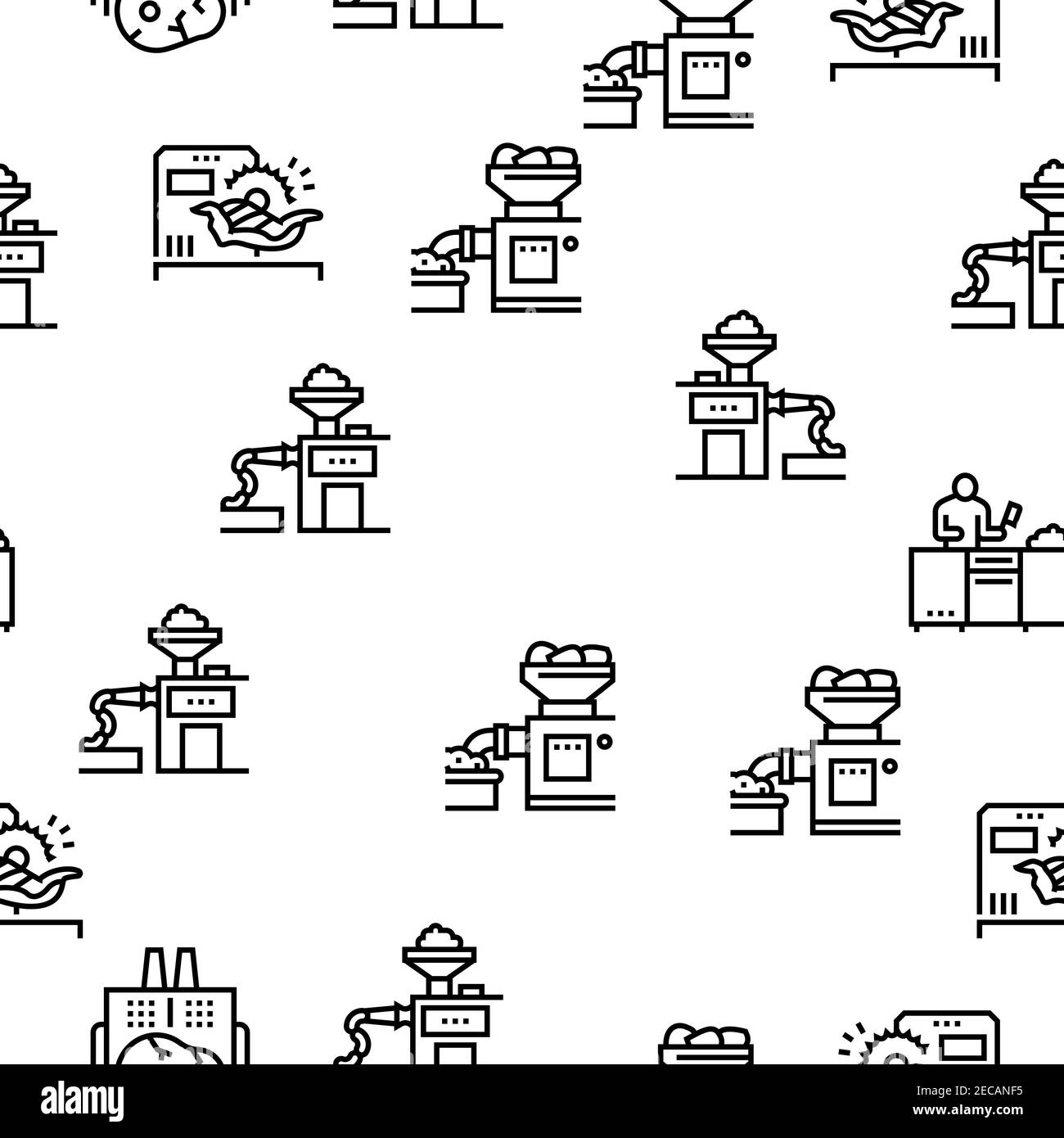 Meat factory pork Stock Vector Images - Alamy