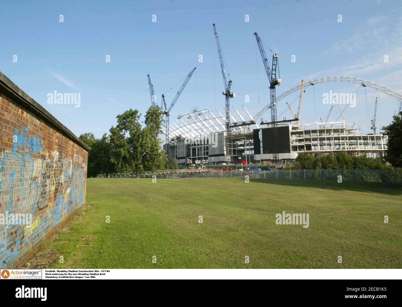 Construction New Wembley Stadium Arch High Resolution Stock Photography ...