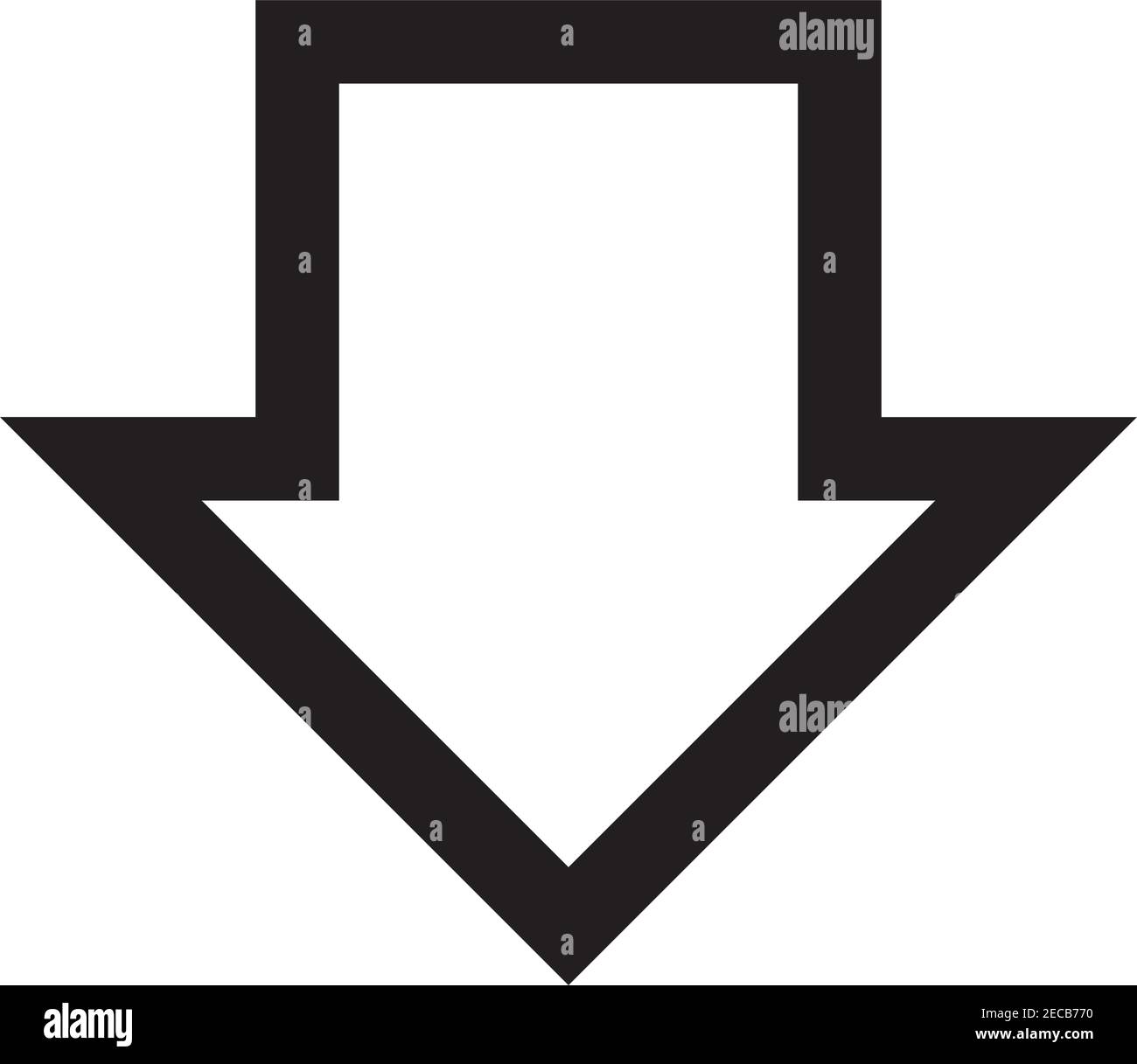 Down Arrow Symbol High Resolution Stock Photography and Images - Alamy