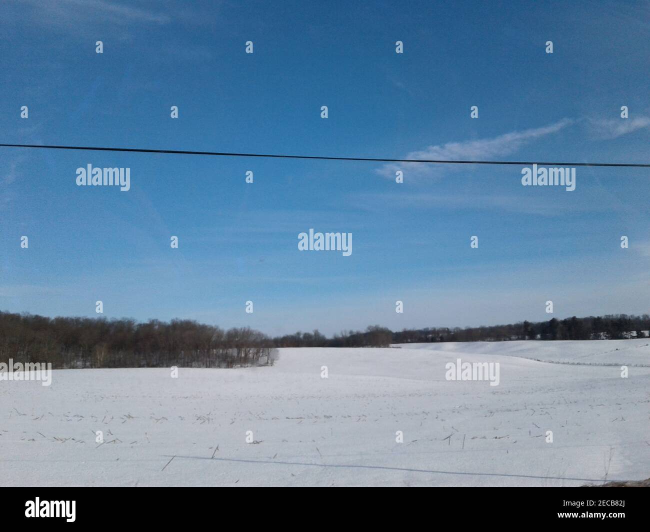 Rural Winter Scene Stock Photo - Alamy