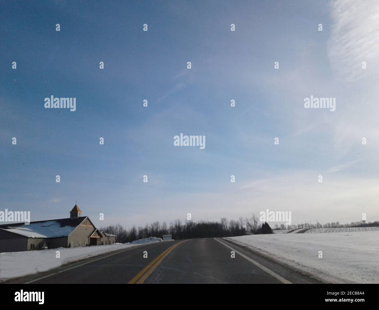 Rural Winter Scene Stock Photo - Alamy