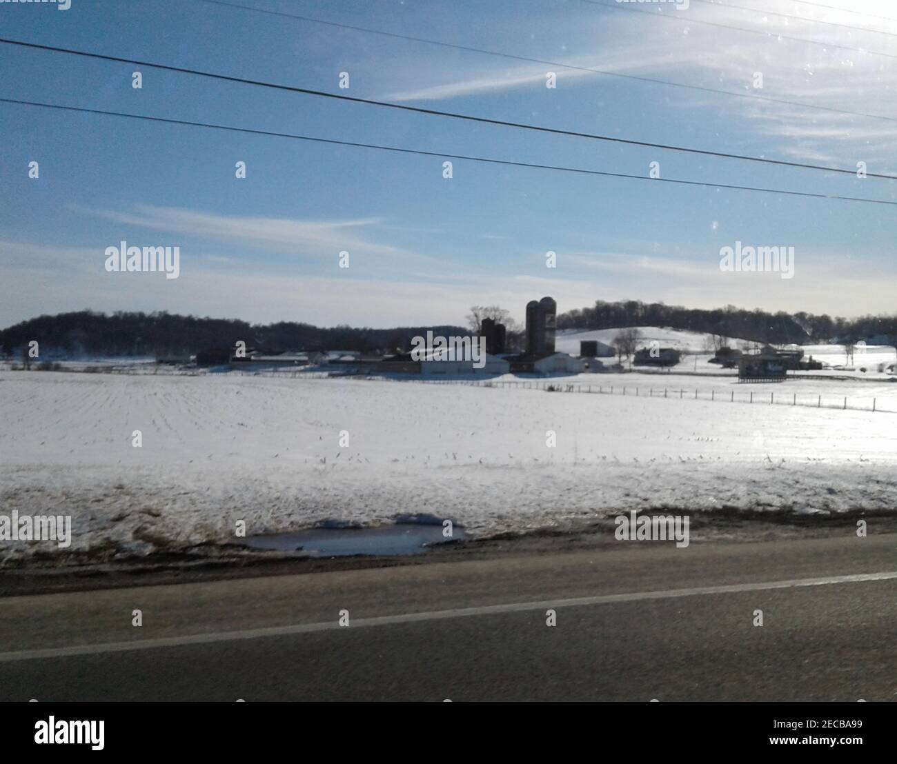 Rural Winter Scene Stock Photo - Alamy