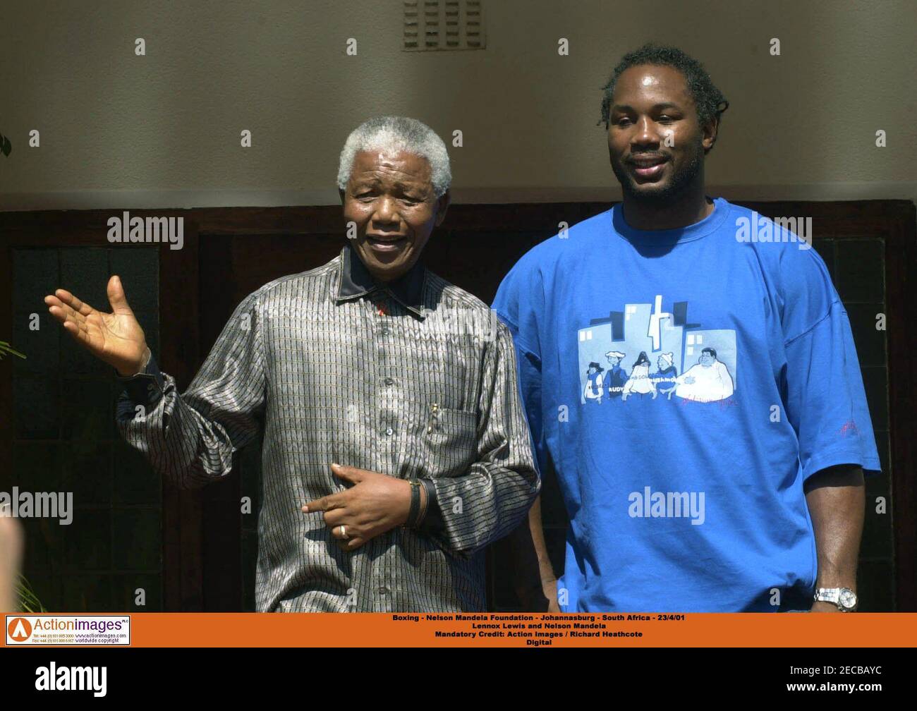 Lennox lewis and nelson mandela hi-res stock photography and images - Alamy