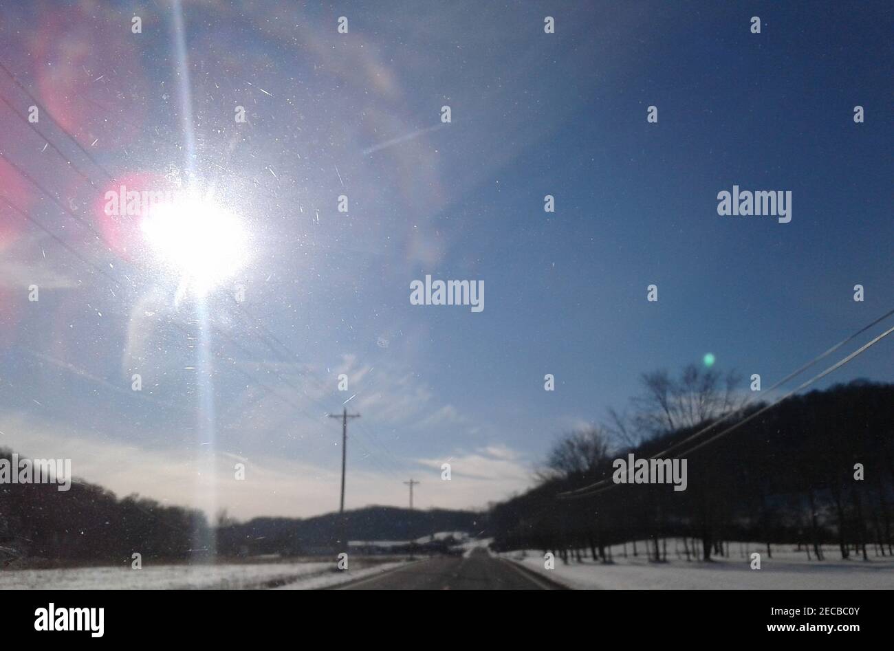 Rural Winter Scene Stock Photo - Alamy