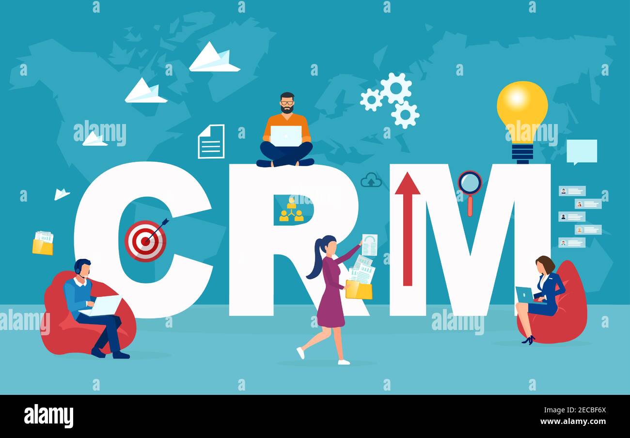 Customer relationship management concept. Business ideas and technology ...