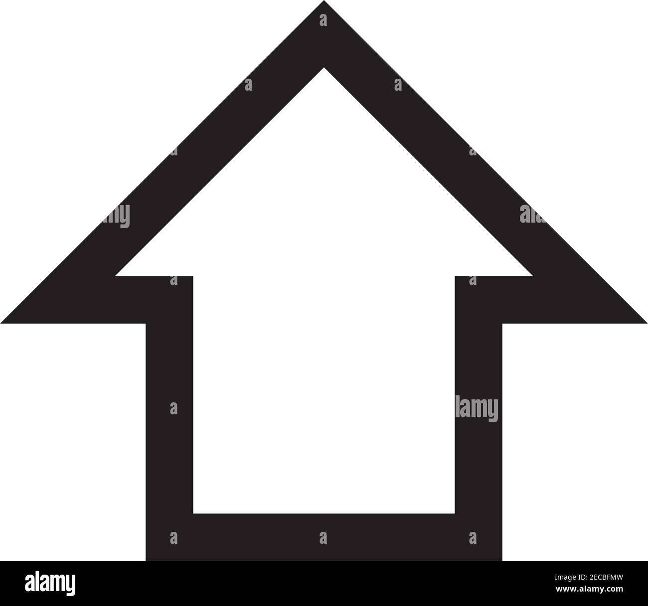 Up arrow symbol icon vector for web and application in a black flat ...