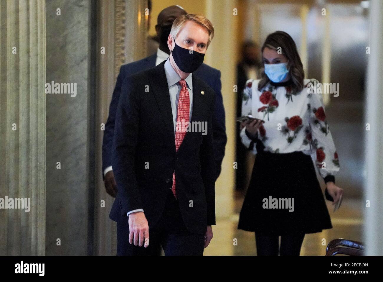 Sen. James Lankford (R-Okla.) is seen near the Senate Chamber on the ...
