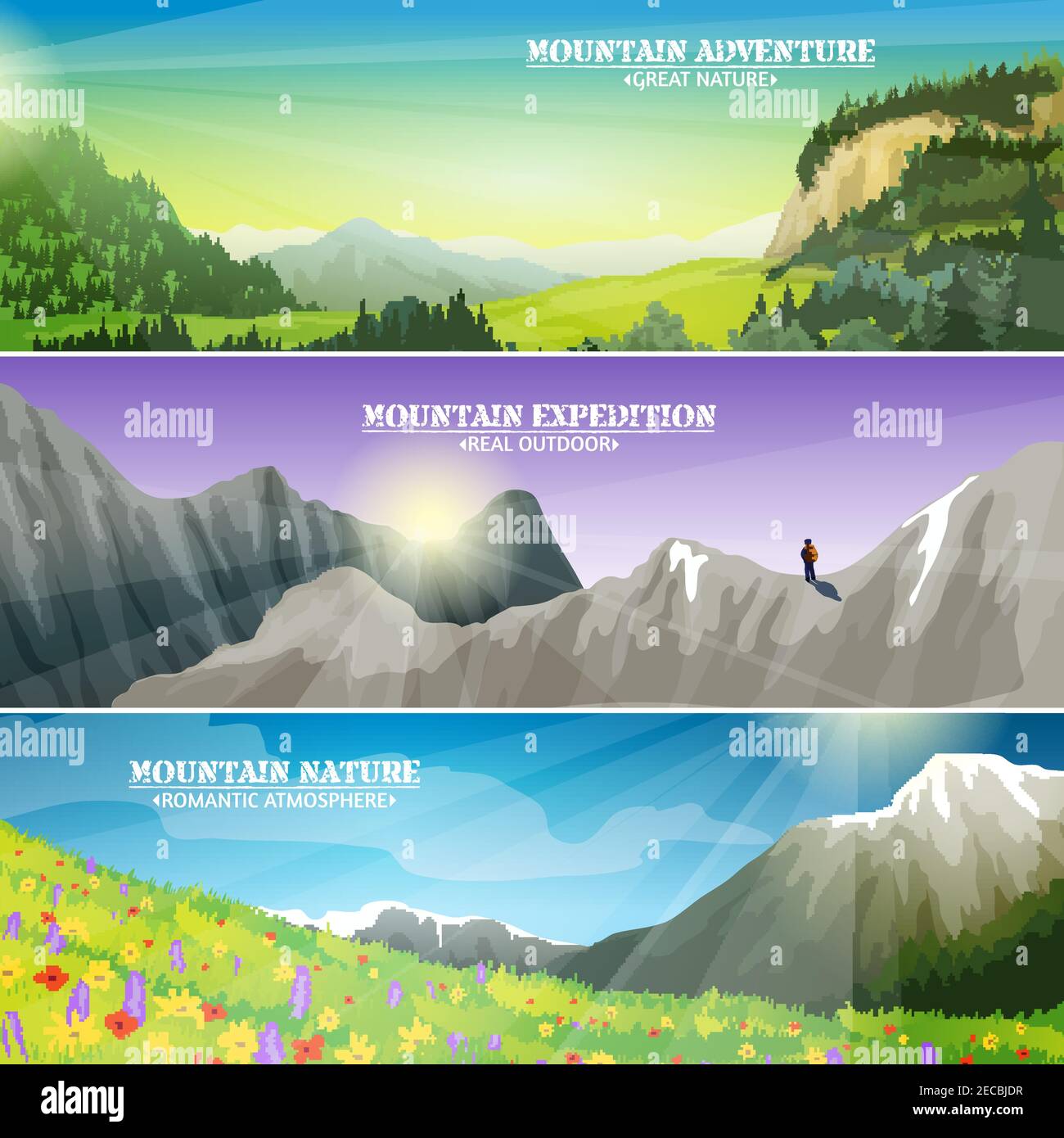 Ice slopes Stock Vector Images - Alamy