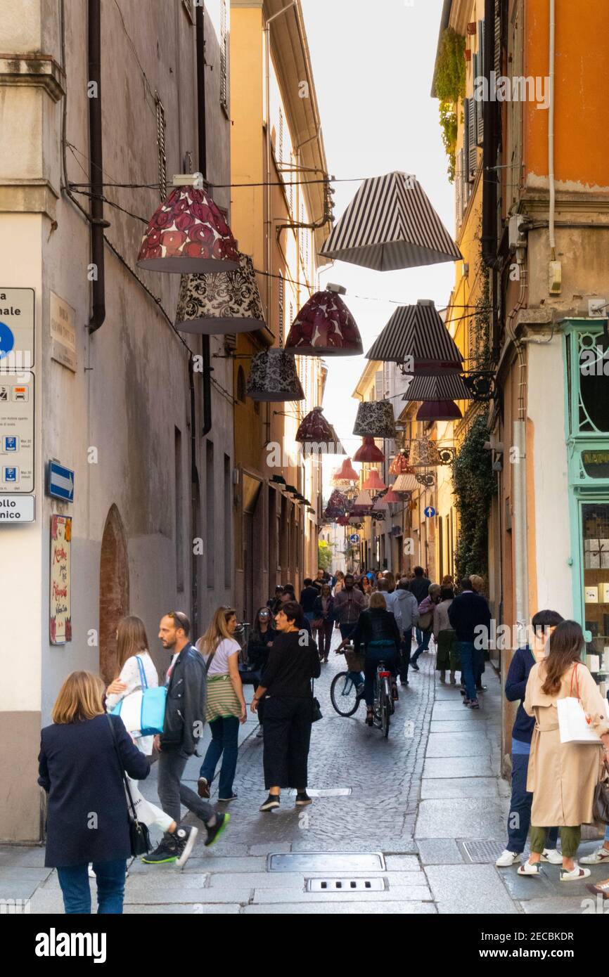 Parma street view downtown 2019 ,Italy Stock Photo - Alamy