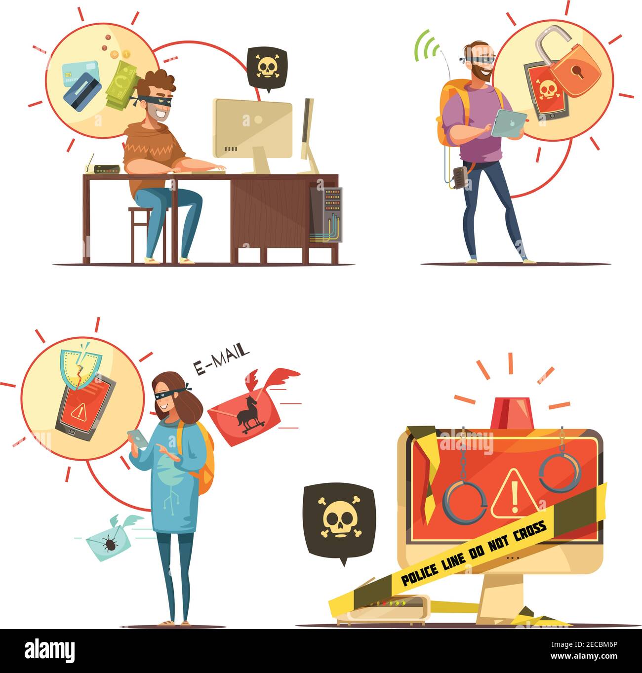 Hackers breaking bank accounts and mobile devices access crime 4 retro ...