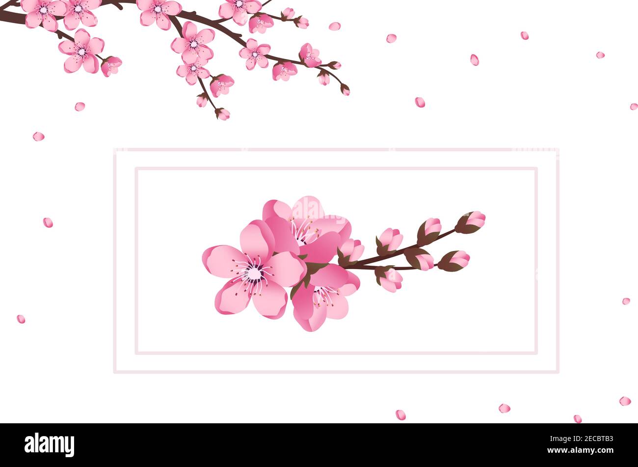 Sakura plants Stock Vector Images - Alamy