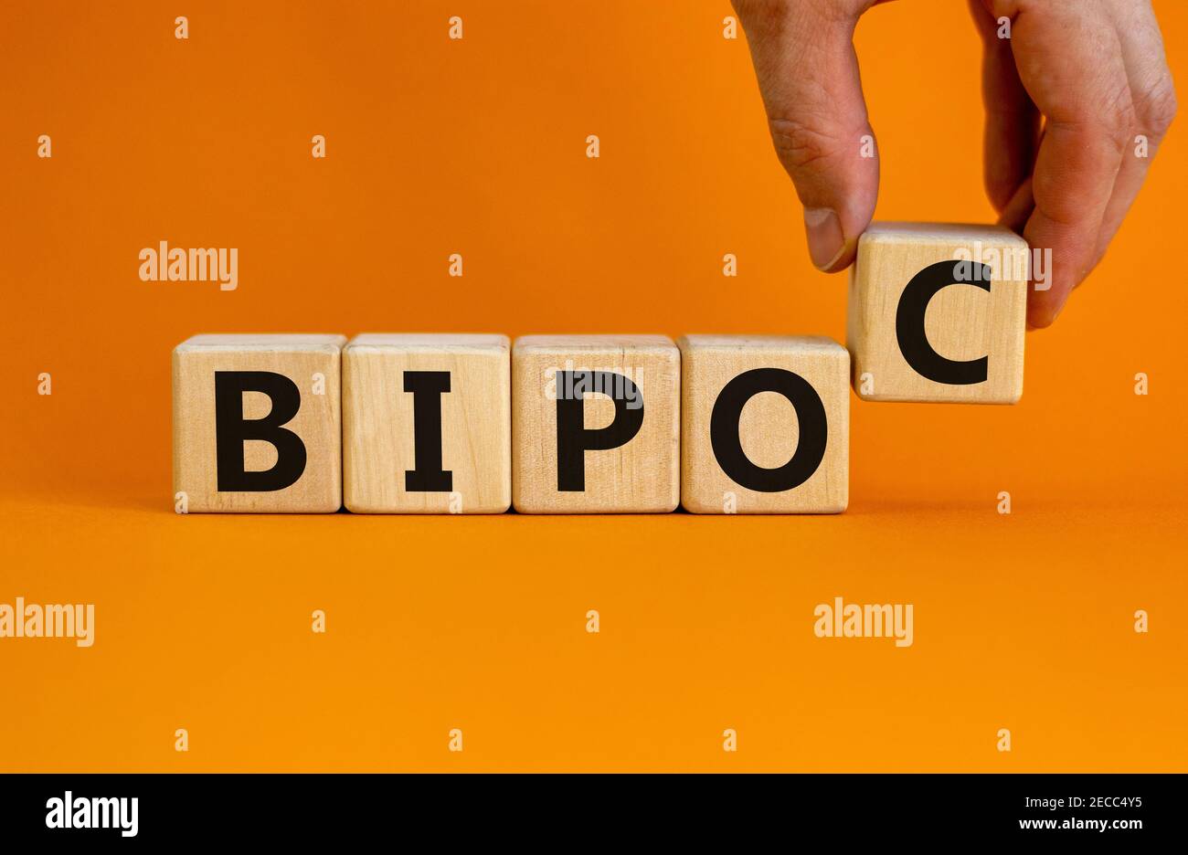 BIPOC symbol. Abbreviation BIPOC, black, indigenous and people of color ...