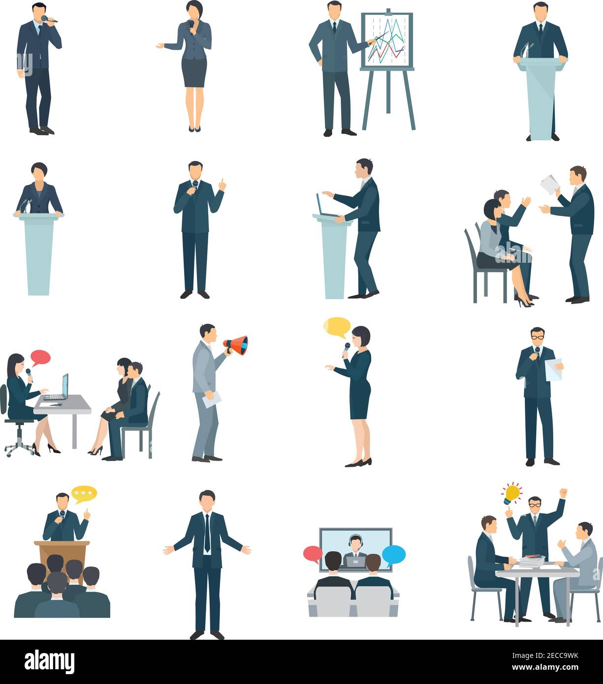 Public speaking skills Stock Vector Images - Alamy