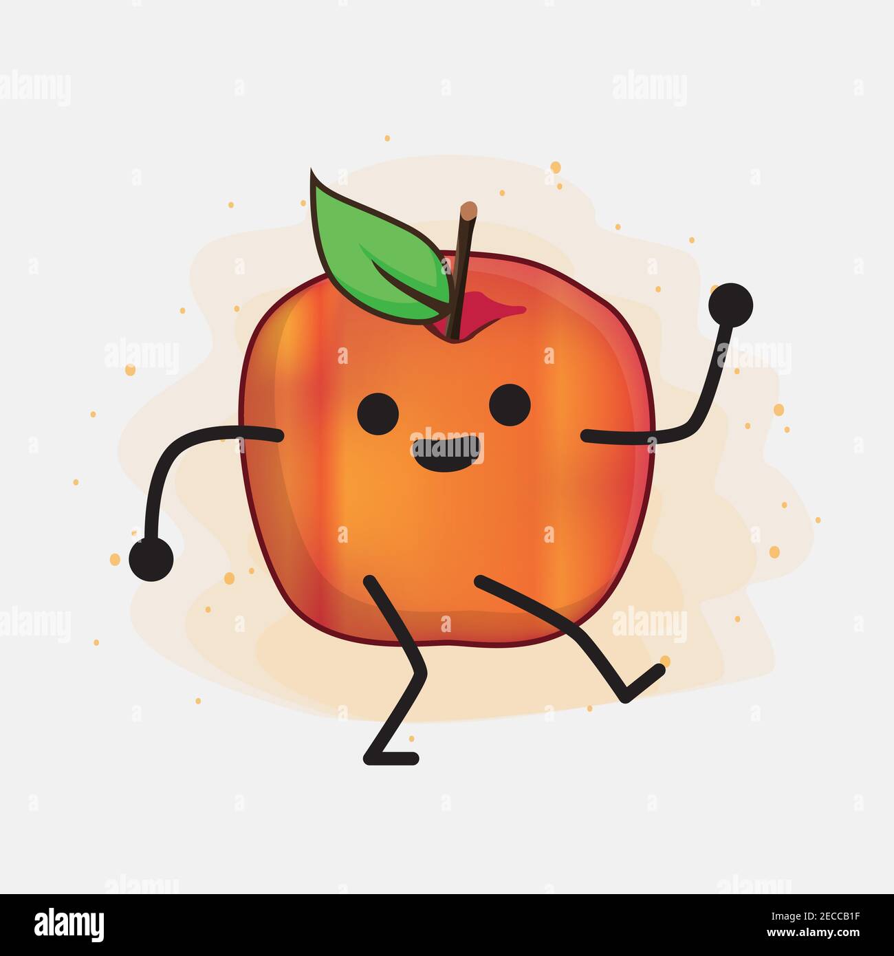 Fresh honeycrisp apple Stock Vector Images - Alamy