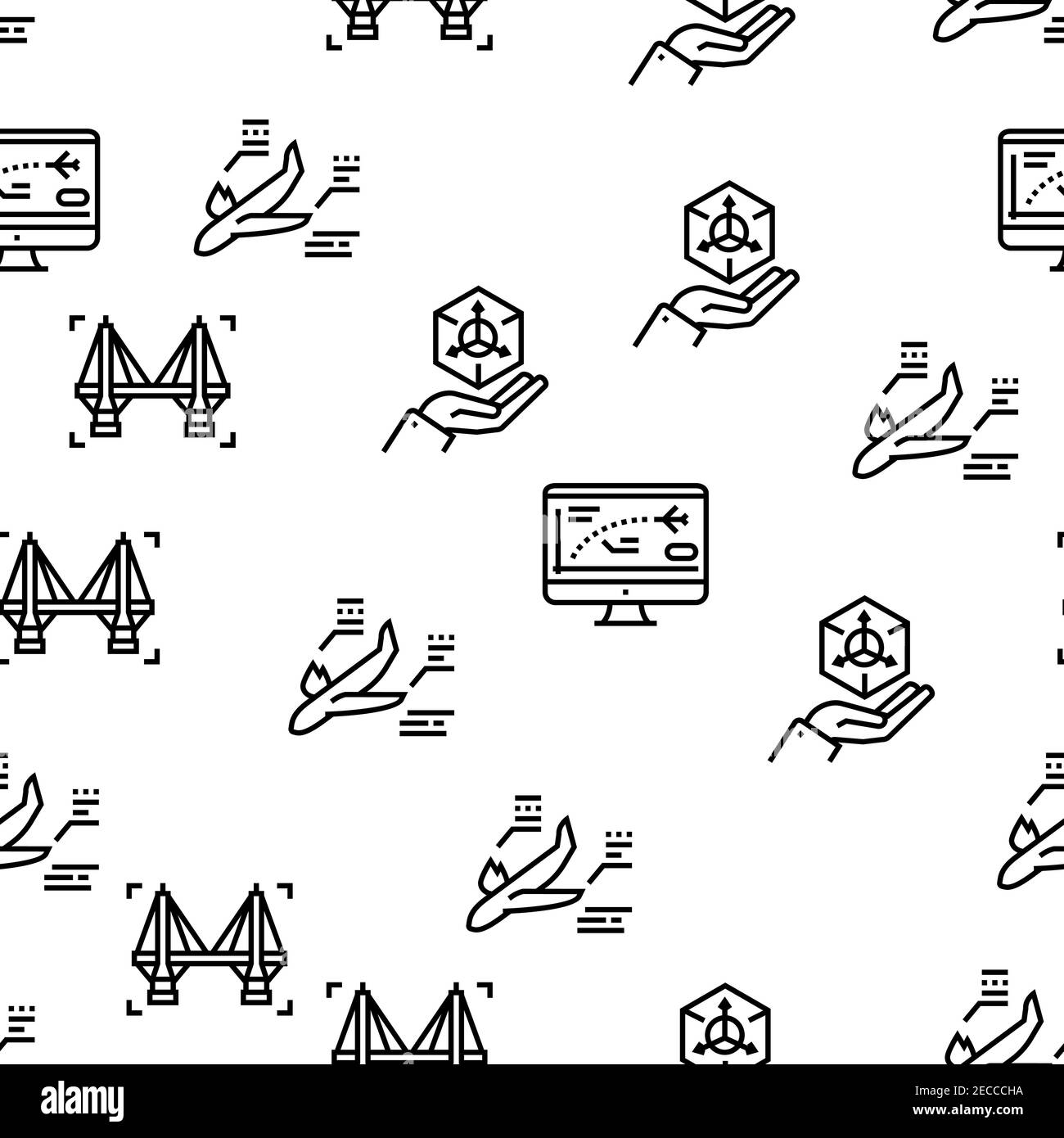 Modeling Engineering Vector Seamless Pattern Stock Vector Image & Art ...