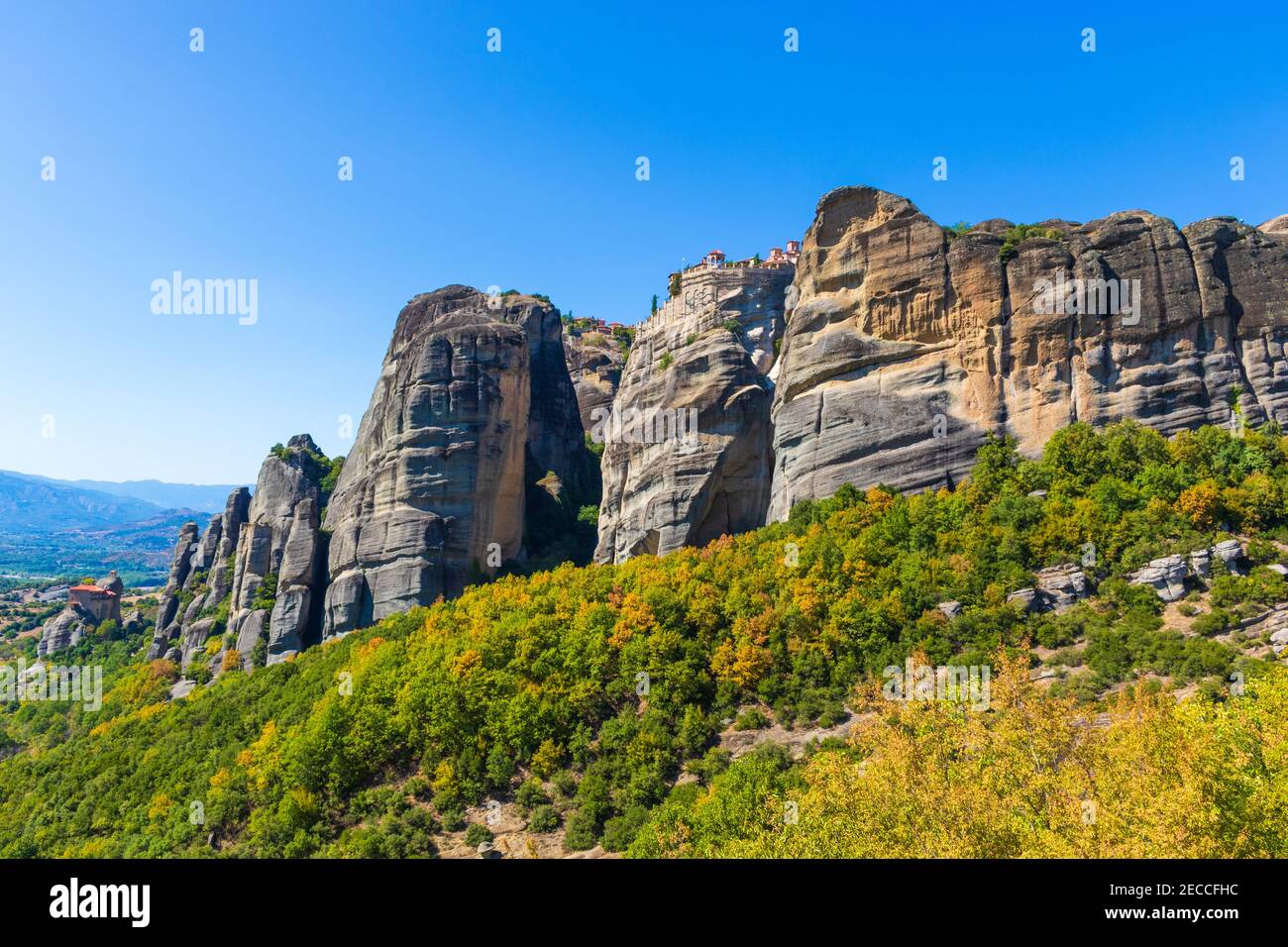 The Meteora is a rock formation in central Greece hosting one of the ...