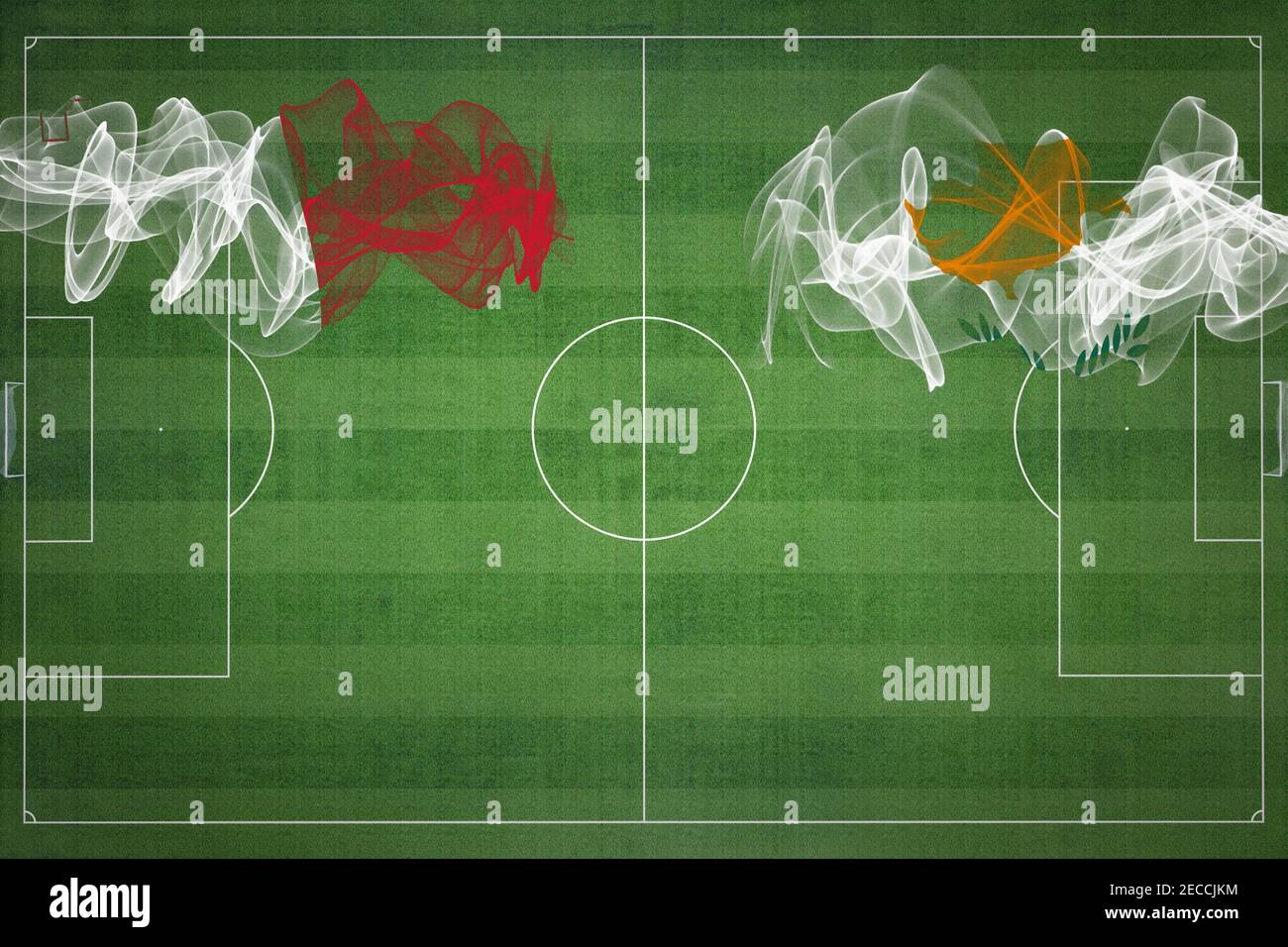 Malta vs Cyprus Soccer Match, national colors, national flags, soccer ...