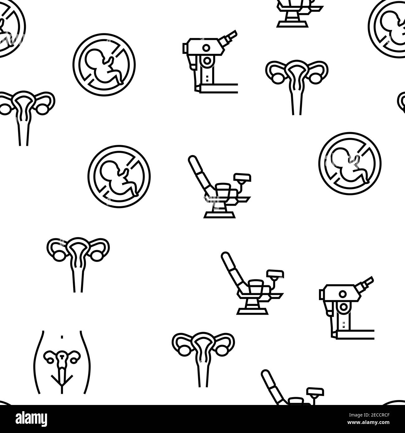 Gynecology Treatment Vector Seamless Pattern Stock Vector Image & Art ...