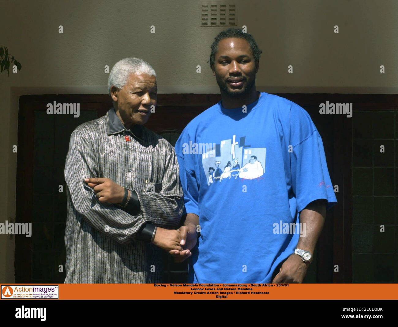 Lennox lewis and nelson mandela hi-res stock photography and images - Alamy