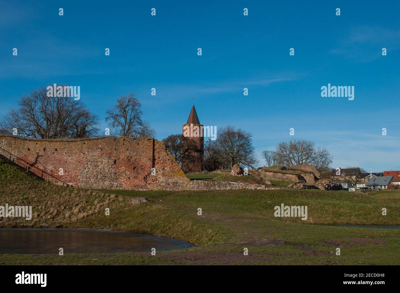 Vordingborg castle ruins in Denmark Stock Photo - Alamy