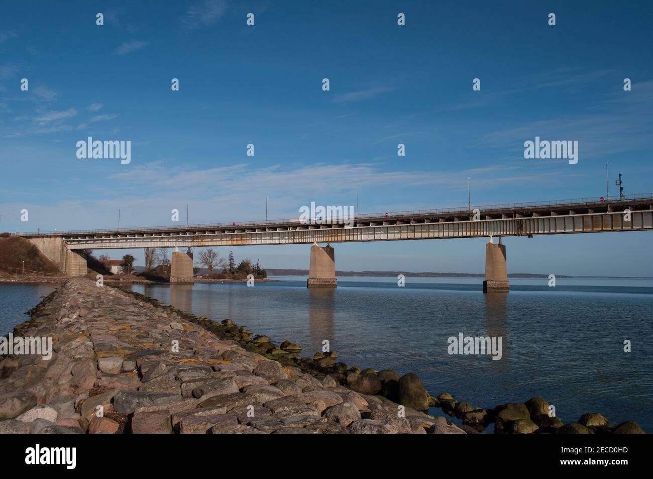 The storstroem bridge in Denmark Stock Photo - Alamy