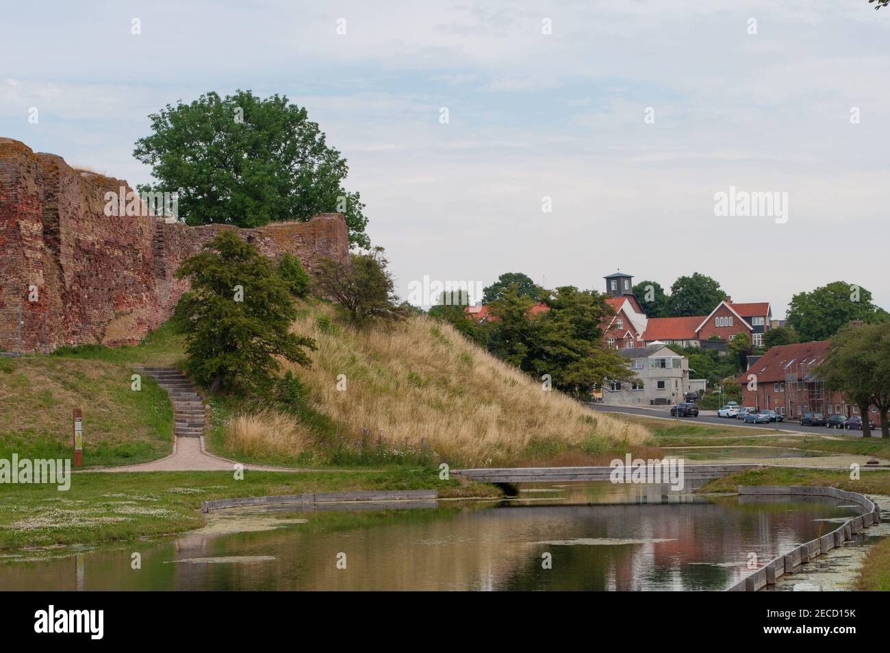 Vordingborg castle ruins in Denmark Stock Photo - Alamy