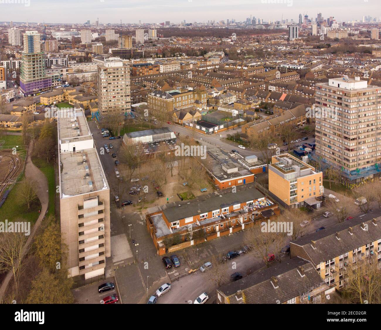 Winstanley estate aerial hi-res stock photography and images - Alamy