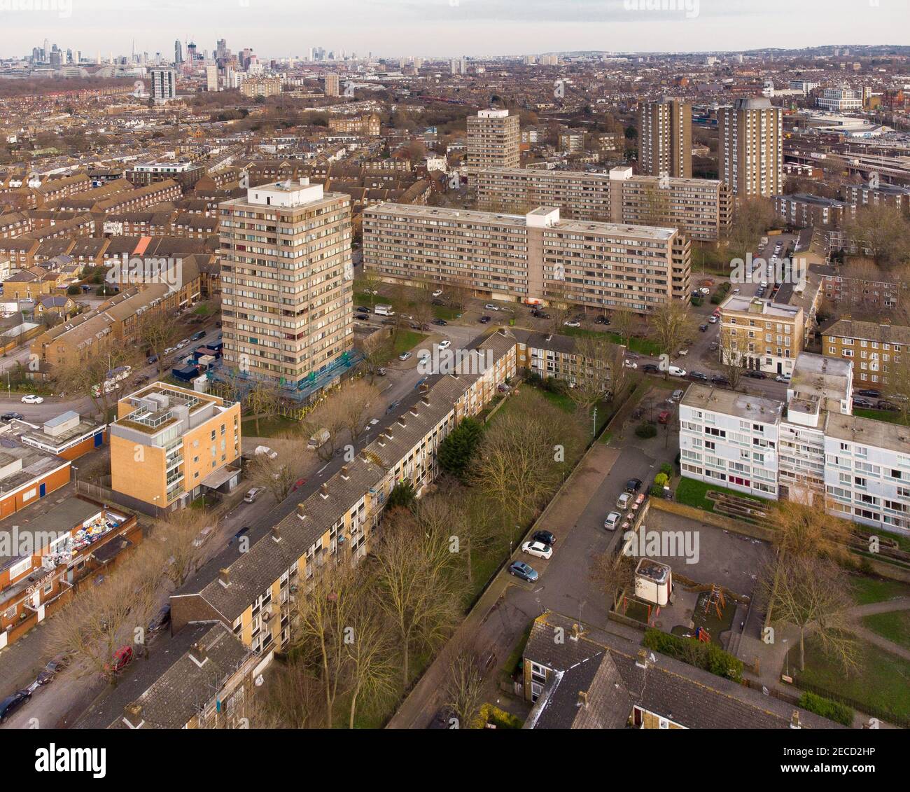 Winstanley estate aerial hi-res stock photography and images - Alamy