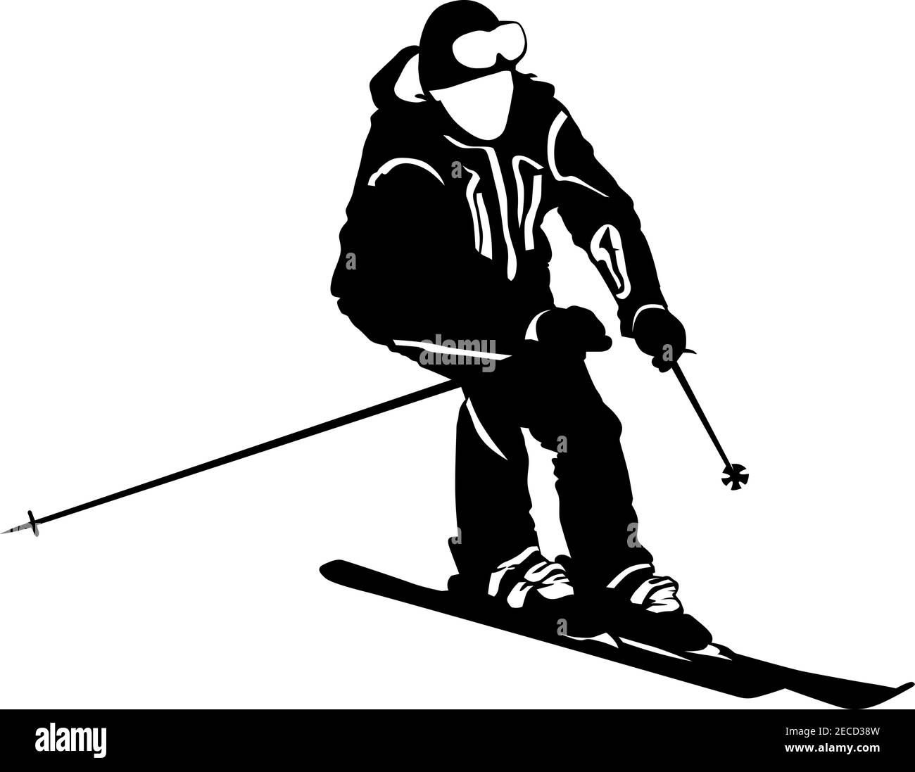 Down a slope Stock Vector Images - Alamy