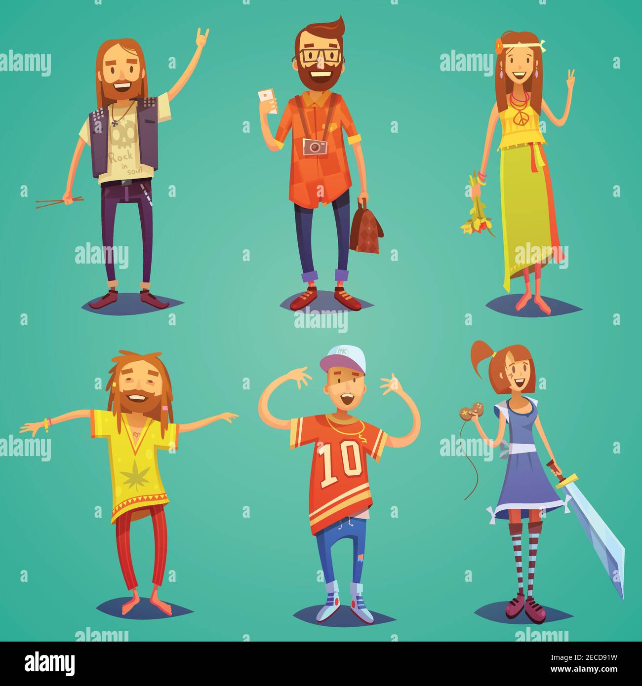 Female figures dressed Stock Vector Images - Alamy