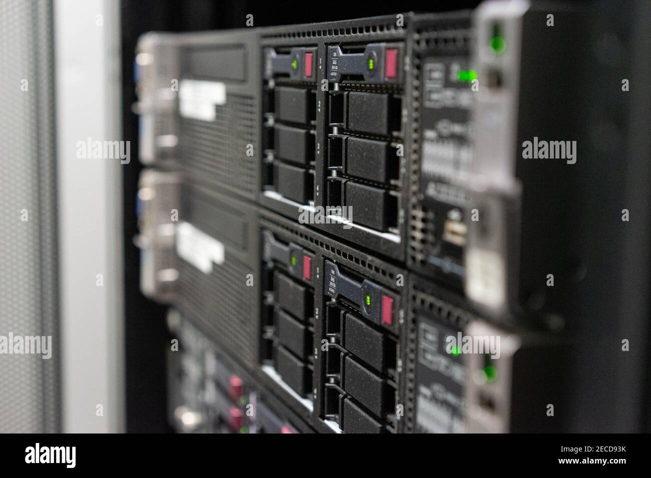 Server racks In server room cloud data center Stock Photo - Alamy