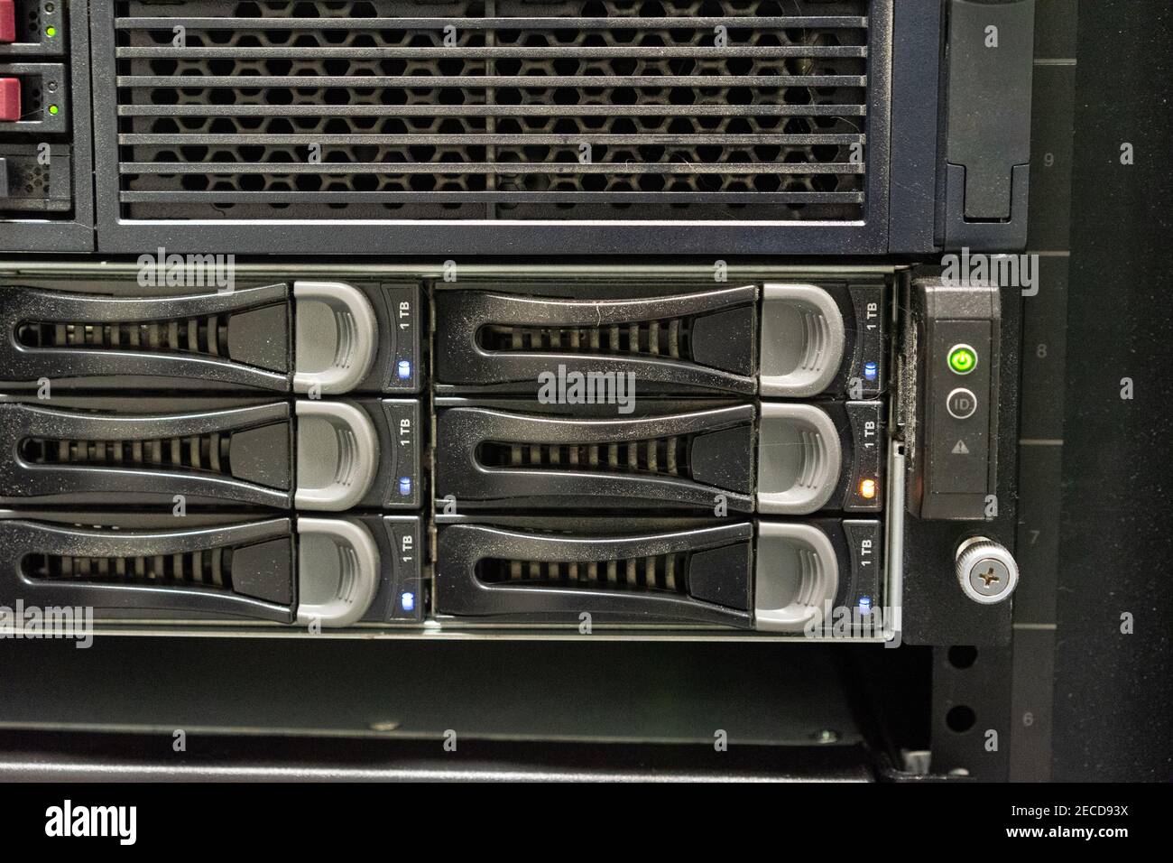 Server racks In server room cloud data center Stock Photo - Alamy