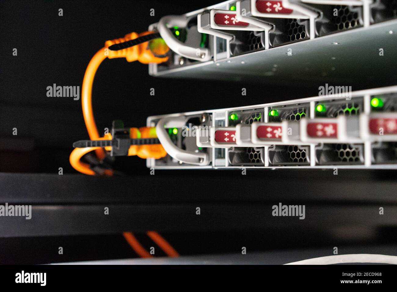 Server racks In server room cloud data center Stock Photo - Alamy