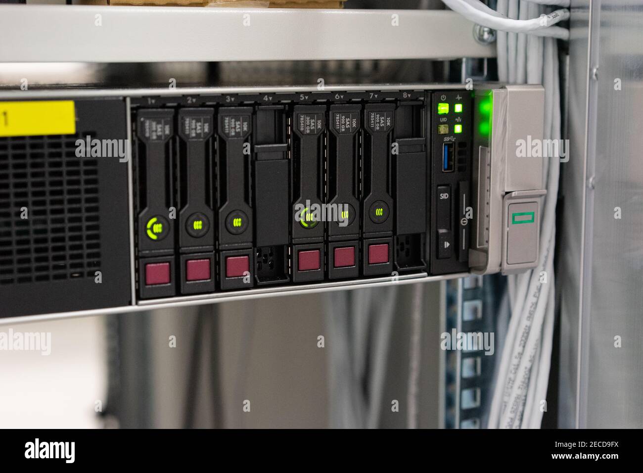 Server racks In server room cloud data center Stock Photo - Alamy