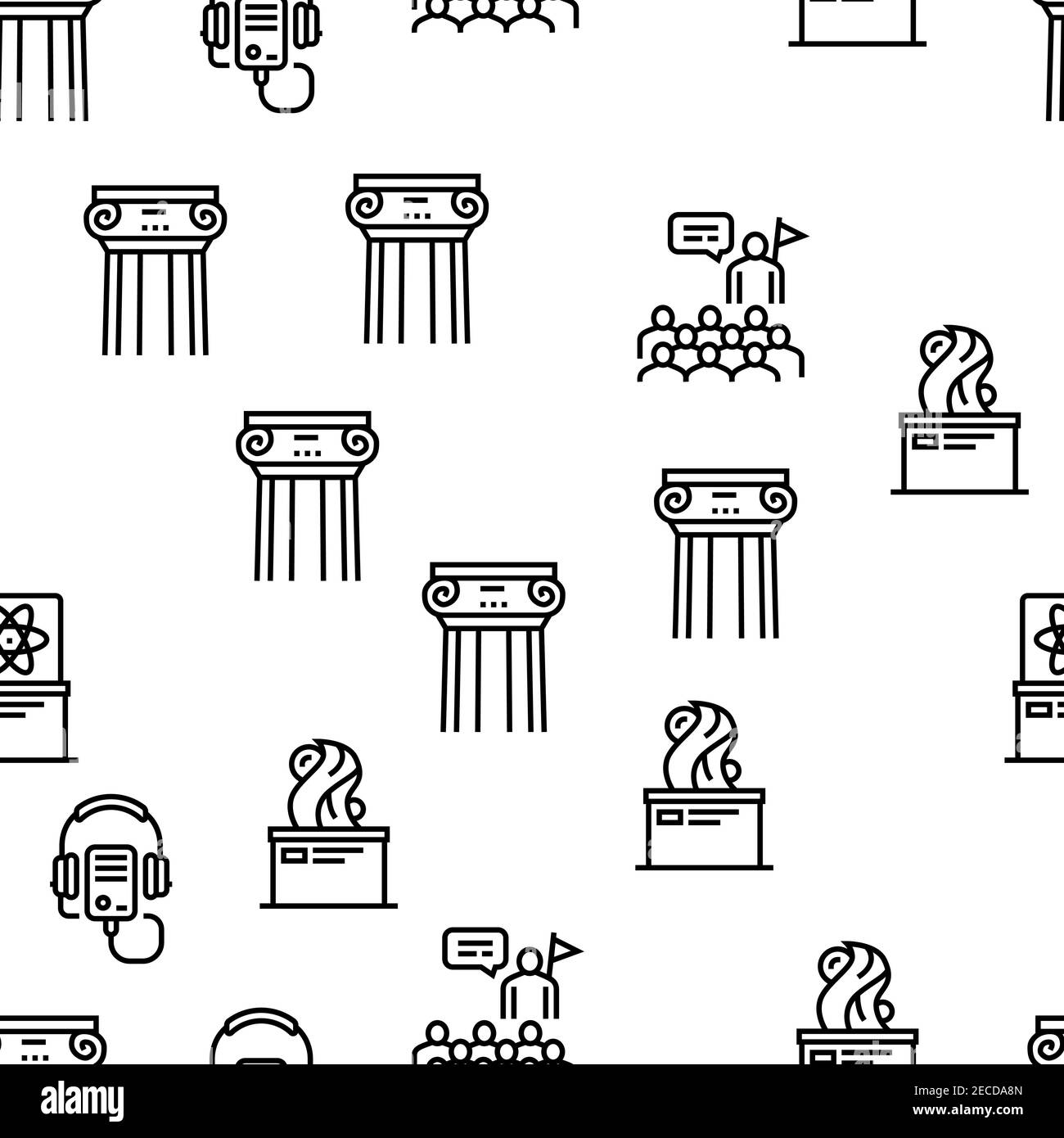 Museum showcase outline hi-res stock photography and images - Alamy