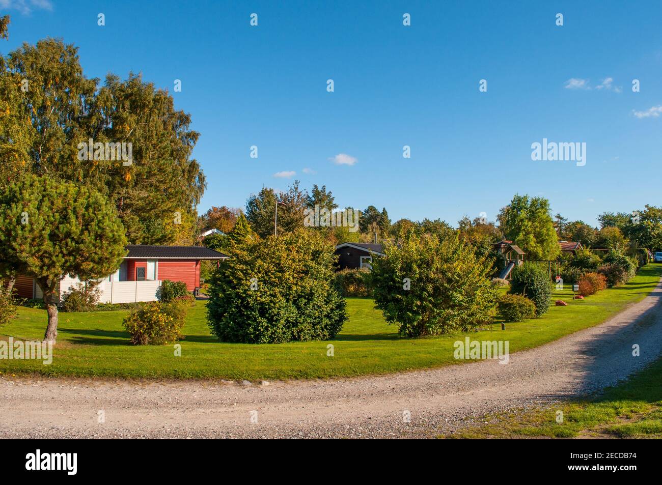 summer homes on Bogoe in Denmark Stock Photo - Alamy