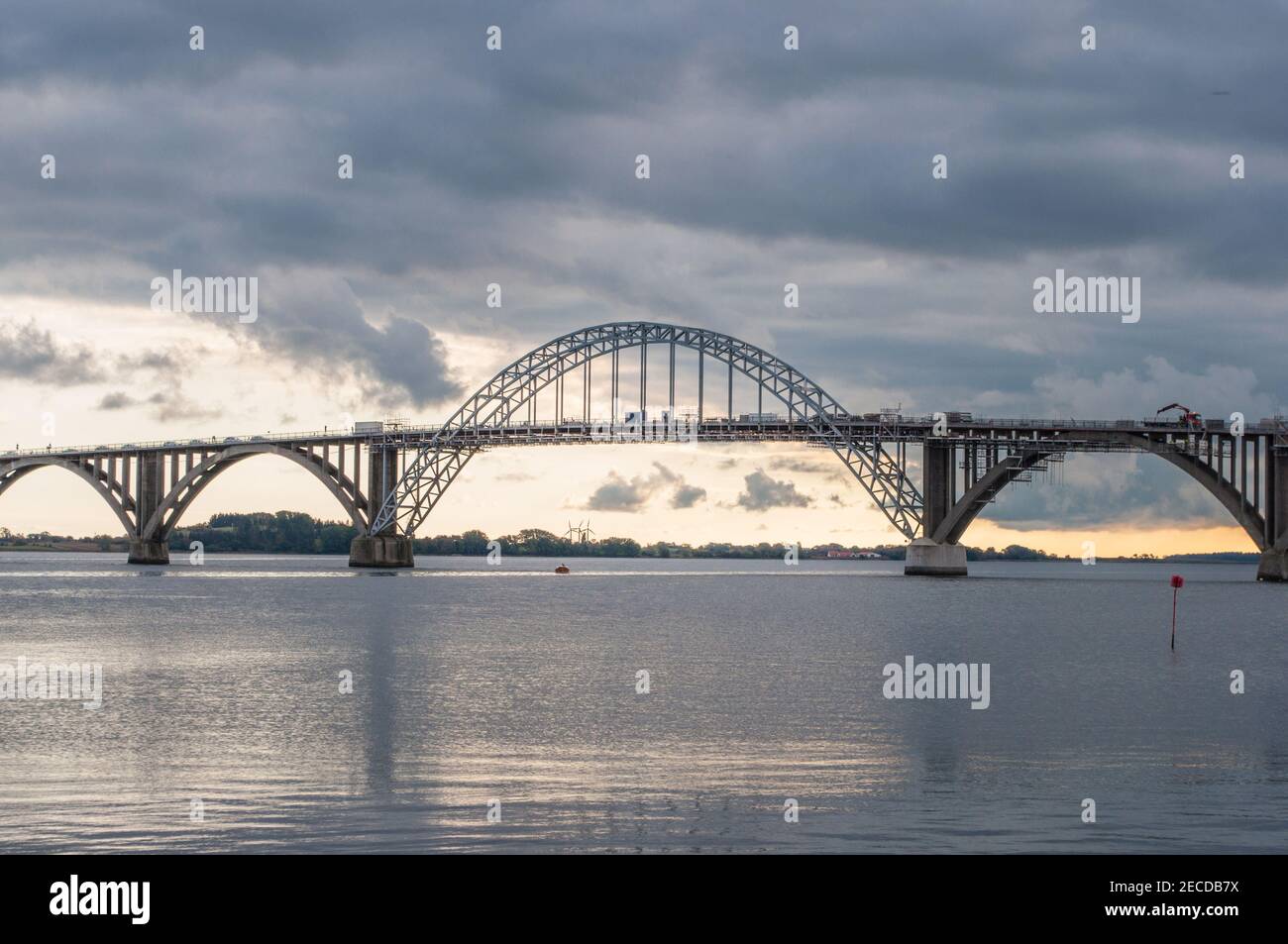 the bridge to island of Mon in Denmark Stock Photo - Alamy