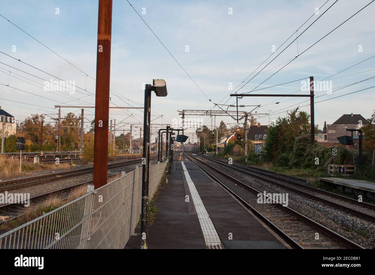 Hellerup train station in Denmark Stock Photo - Alamy