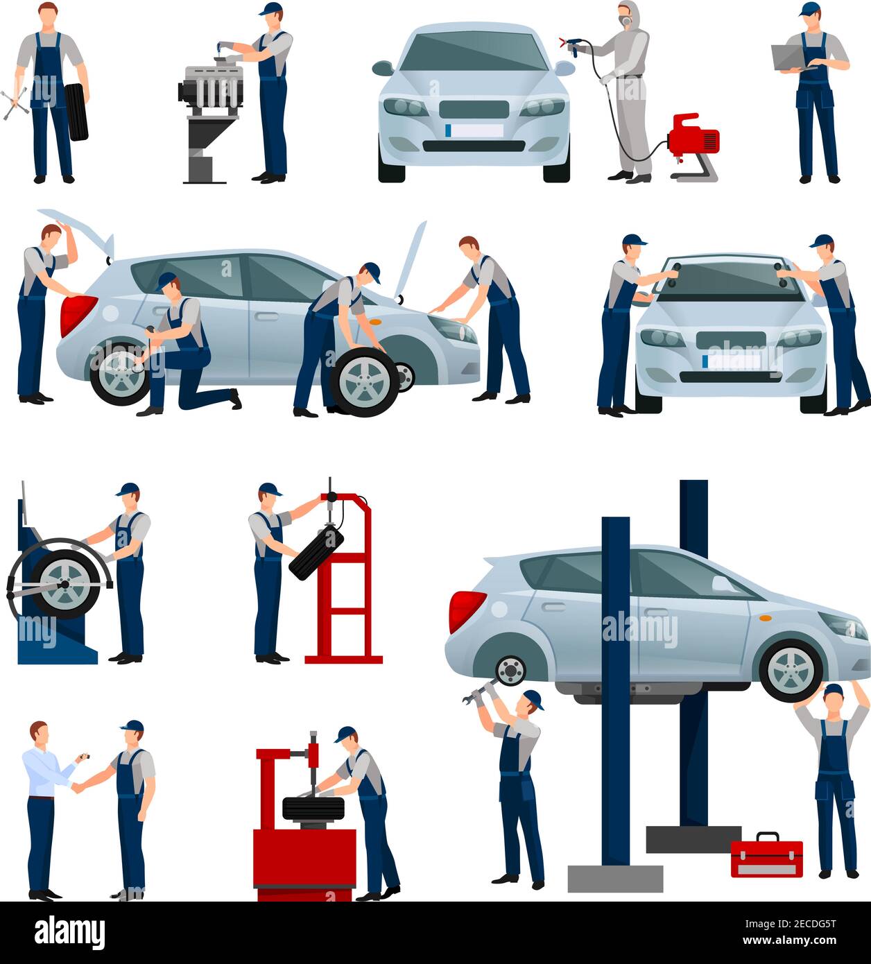 Doing Car Stock Vector Images - Alamy