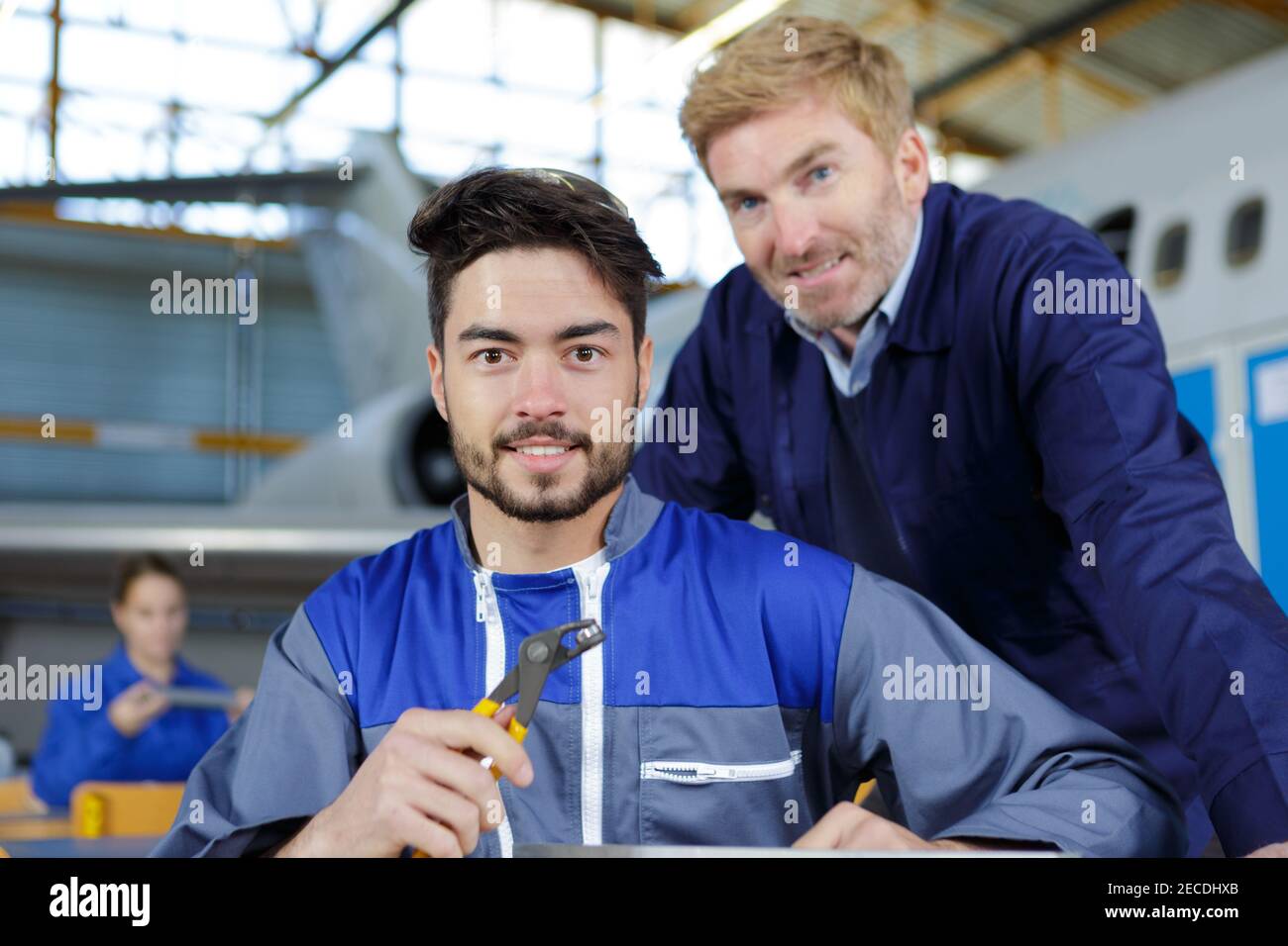 Aeroplane factory workers hi-res stock photography and images - Alamy