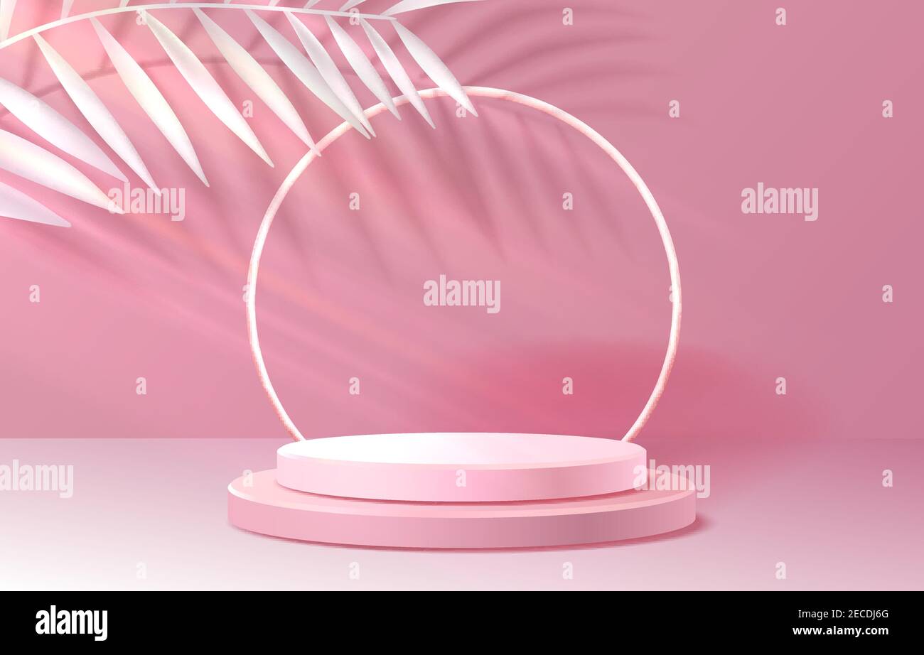 Nature stage podium with lighting, Stage Podium Scene with for Award ...