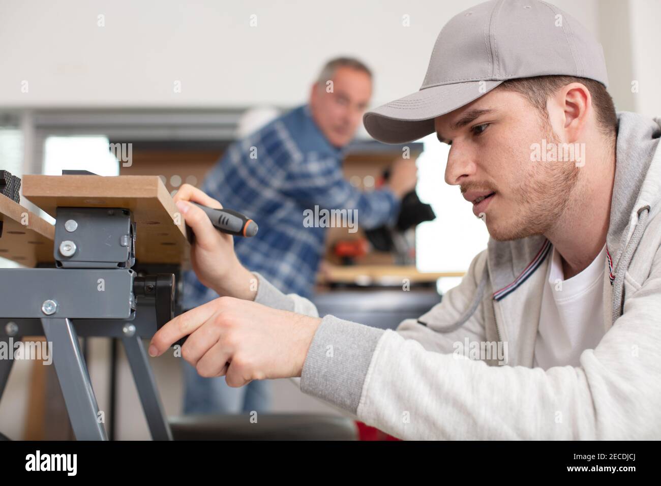 Young builder apprentice in hi-res stock photography and images - Alamy