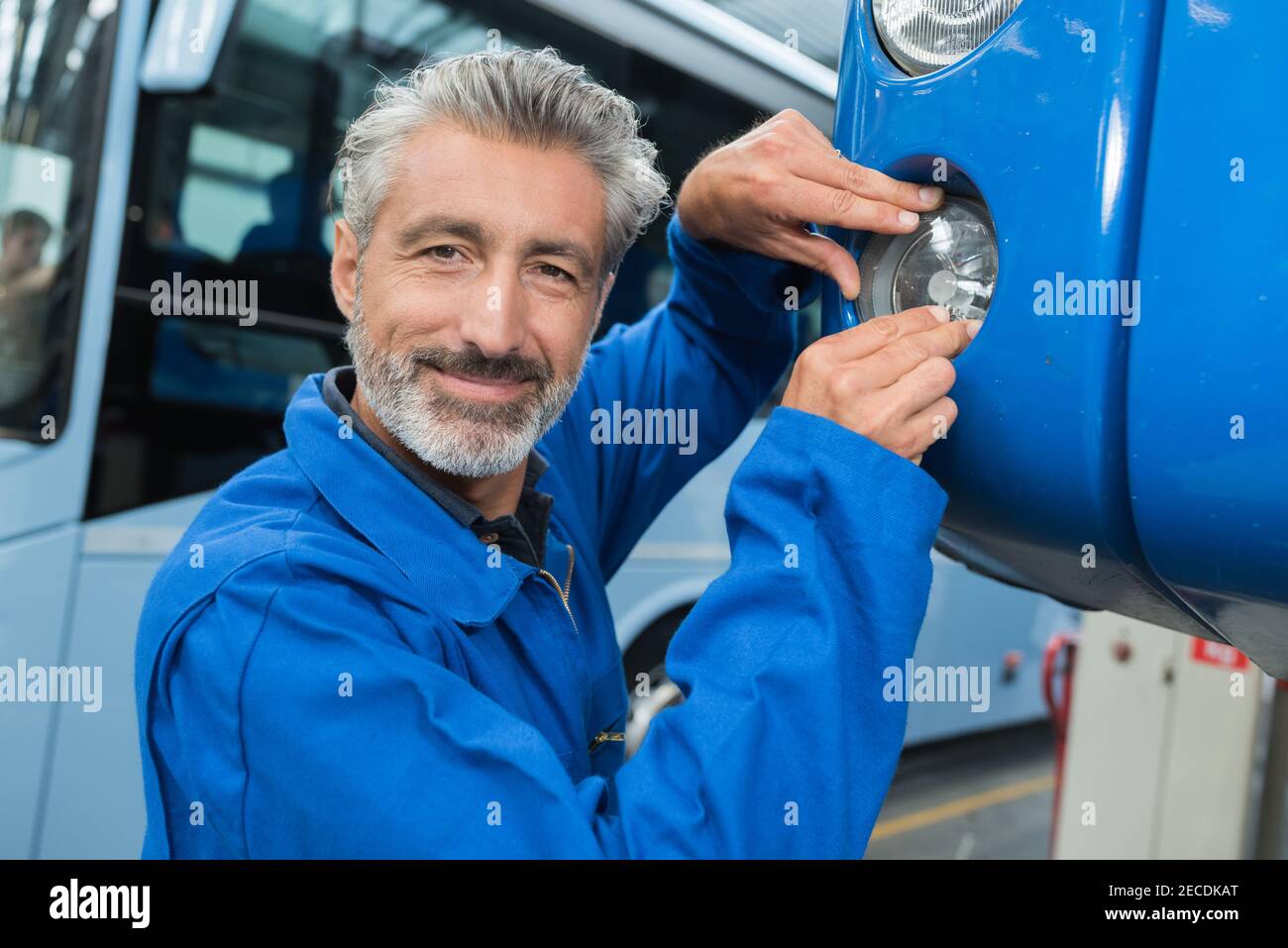 Attractive mechanic working garage hi-res stock photography and images - Alamy