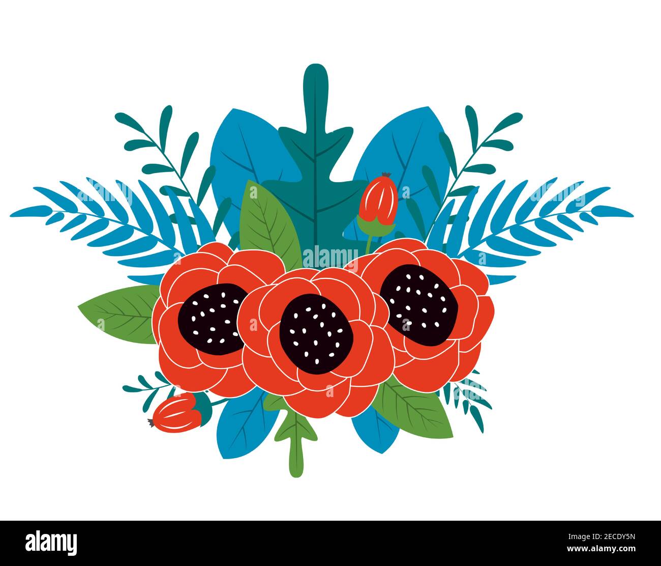 Spring and Summer flowers bright background. Can be used for birthday ...