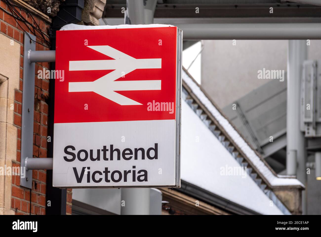 Southend Victoria railway station in Southend on Sea, Essex, UK, with ...