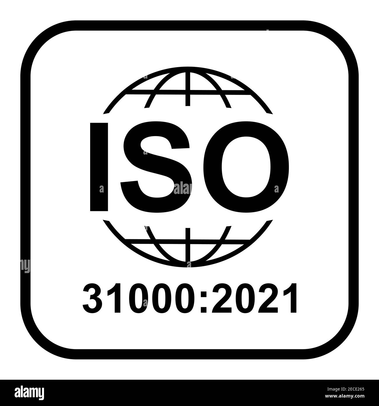 Iso 31000:2021 icon. Risk Management. Standard quality symbol. Vector ...