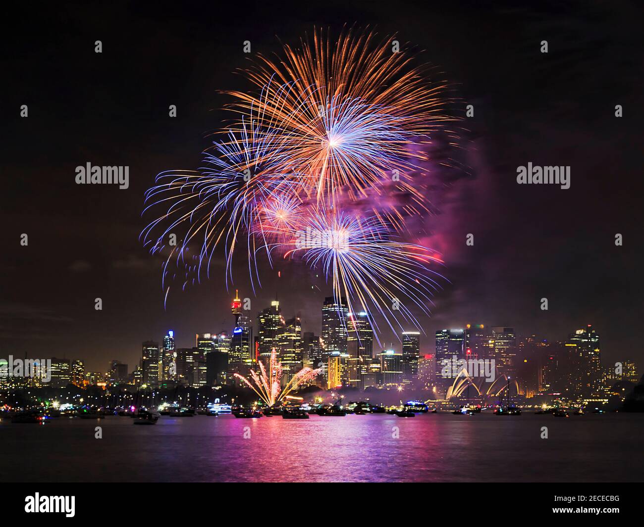Year celebration firework display hi-res stock photography and images ...
