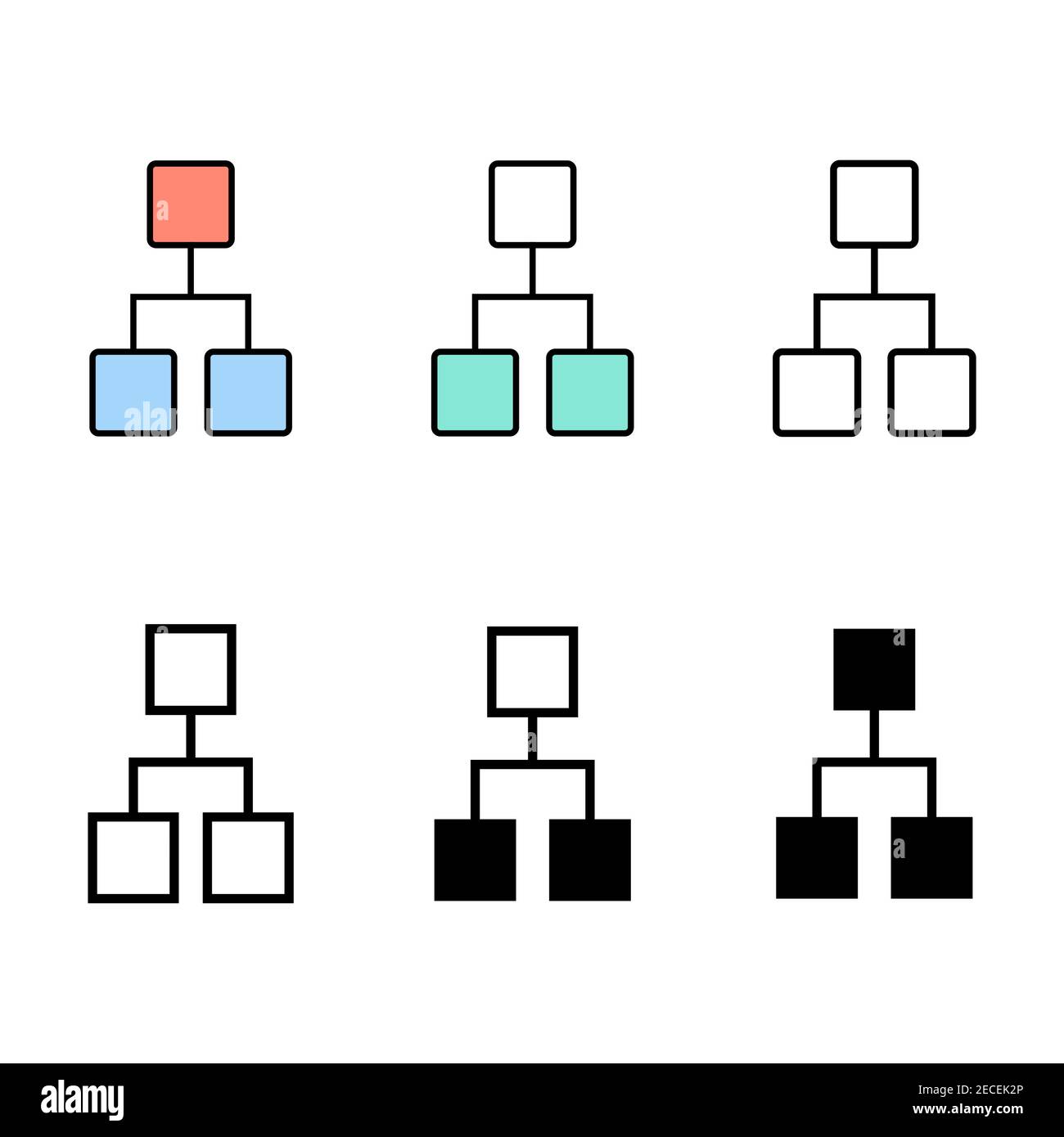 Organization set icon, Teamwork collection group, people work together ...