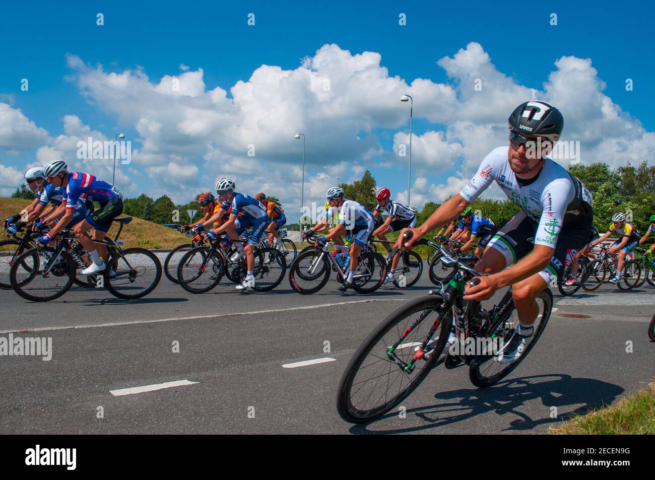 Vordingborg Denmark - June 26. 2016: Danish championship in road bike ...